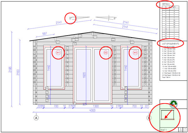Log Cabin Drawings and How to Read Them