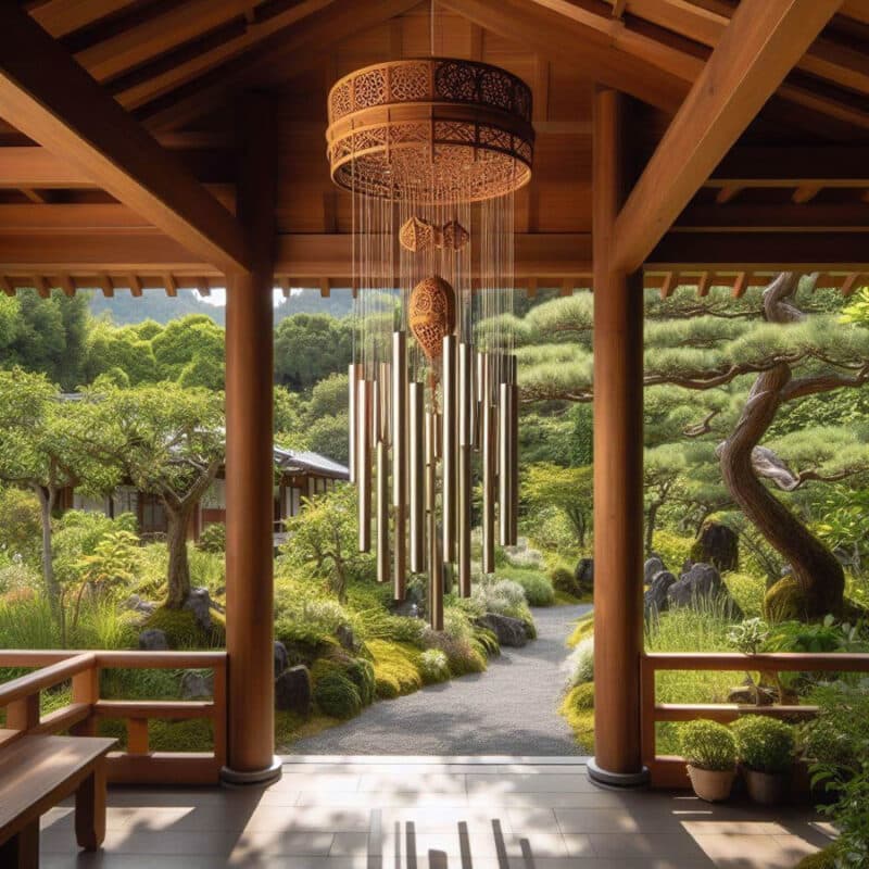 The History And Beauty Of Wind Chimes | Log Cabin Kits